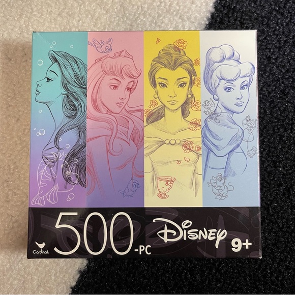 Cardinal Industries | Games | Disney Pastel Princesses Collage 50pc ...